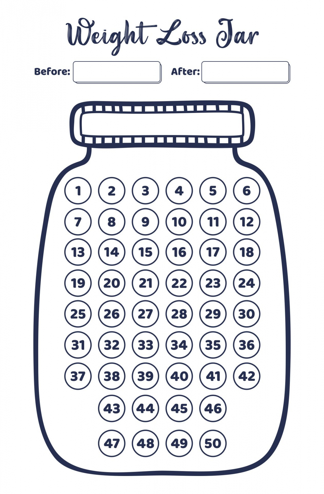 Free Printable Weight Loss Colouring Chart FREE Printable HQ