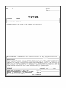 downloadable blank free printable bid proposal forms - FREE Printable HQ