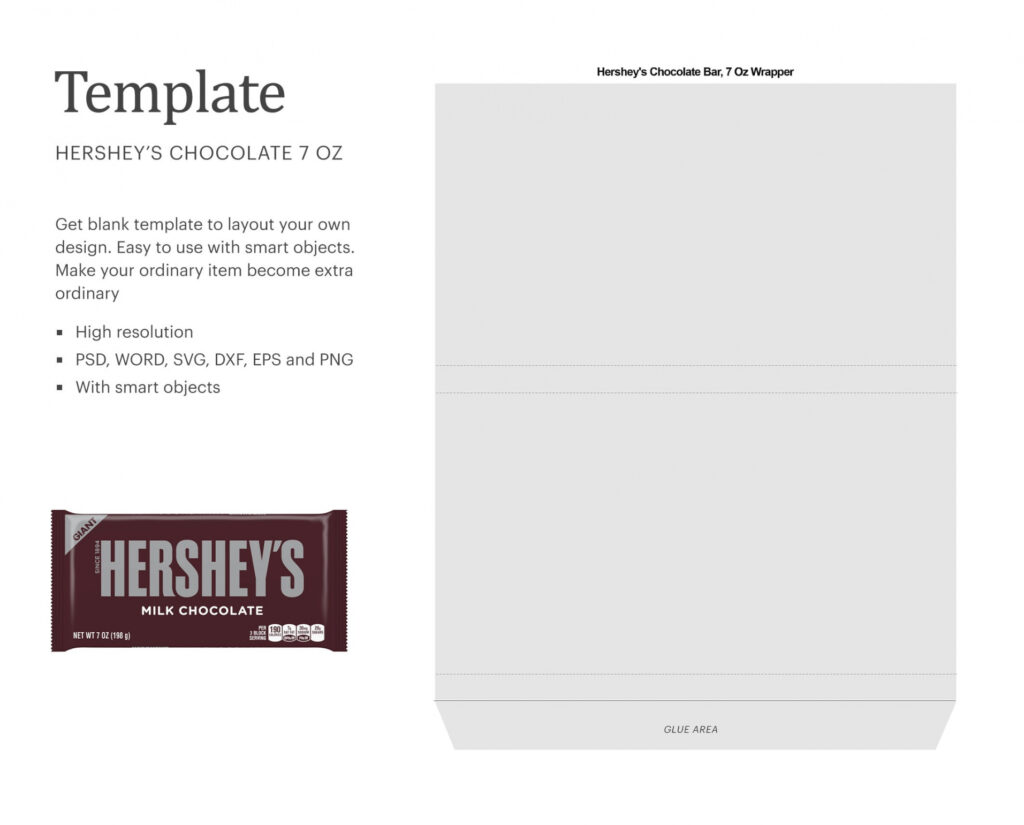 personalised chocolate wrapper printable free blank candy bar wrapper ...