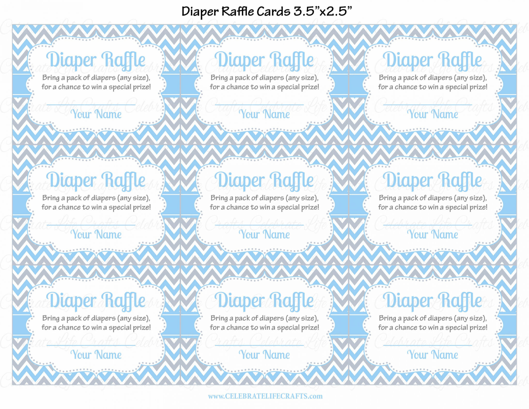 diaper raffle ticket template free - FREE Printable HQ