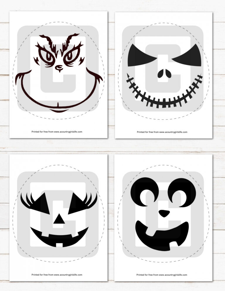 pumpkin face template free printable - FREE Printable HQ