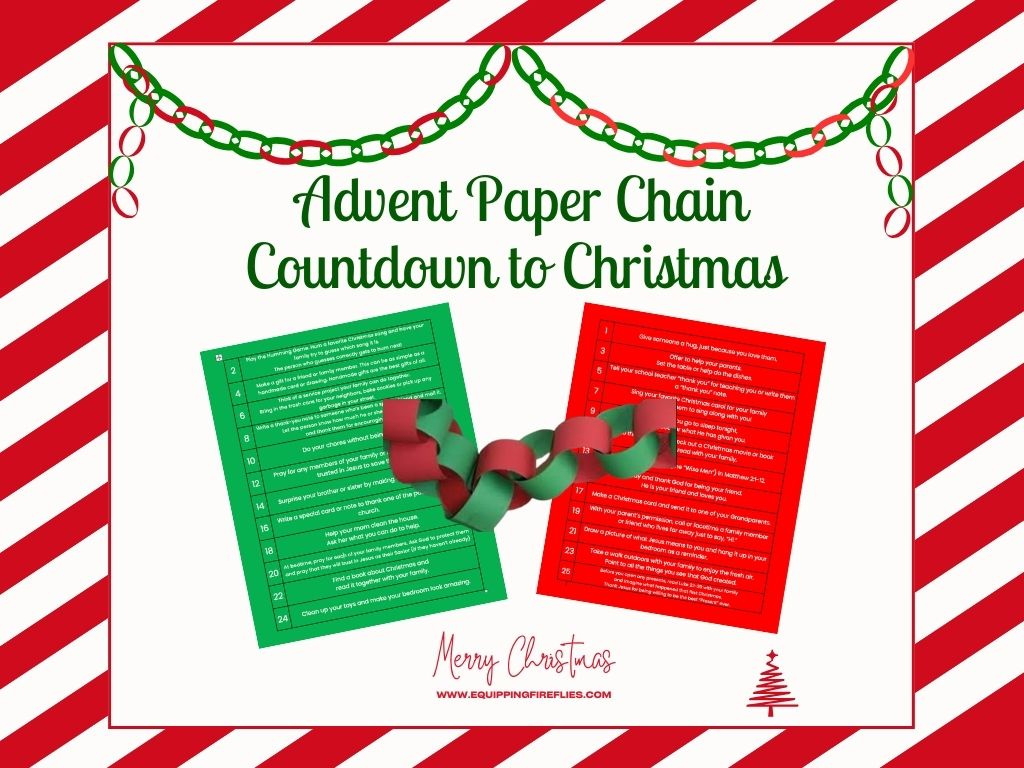 Christmas Countdown Chain Printable | FREE Printable HQ
