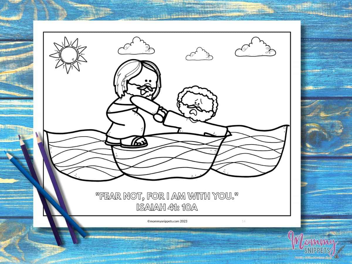 Jesus Walks on Water Craft Free Printable | FREE Printable HQ