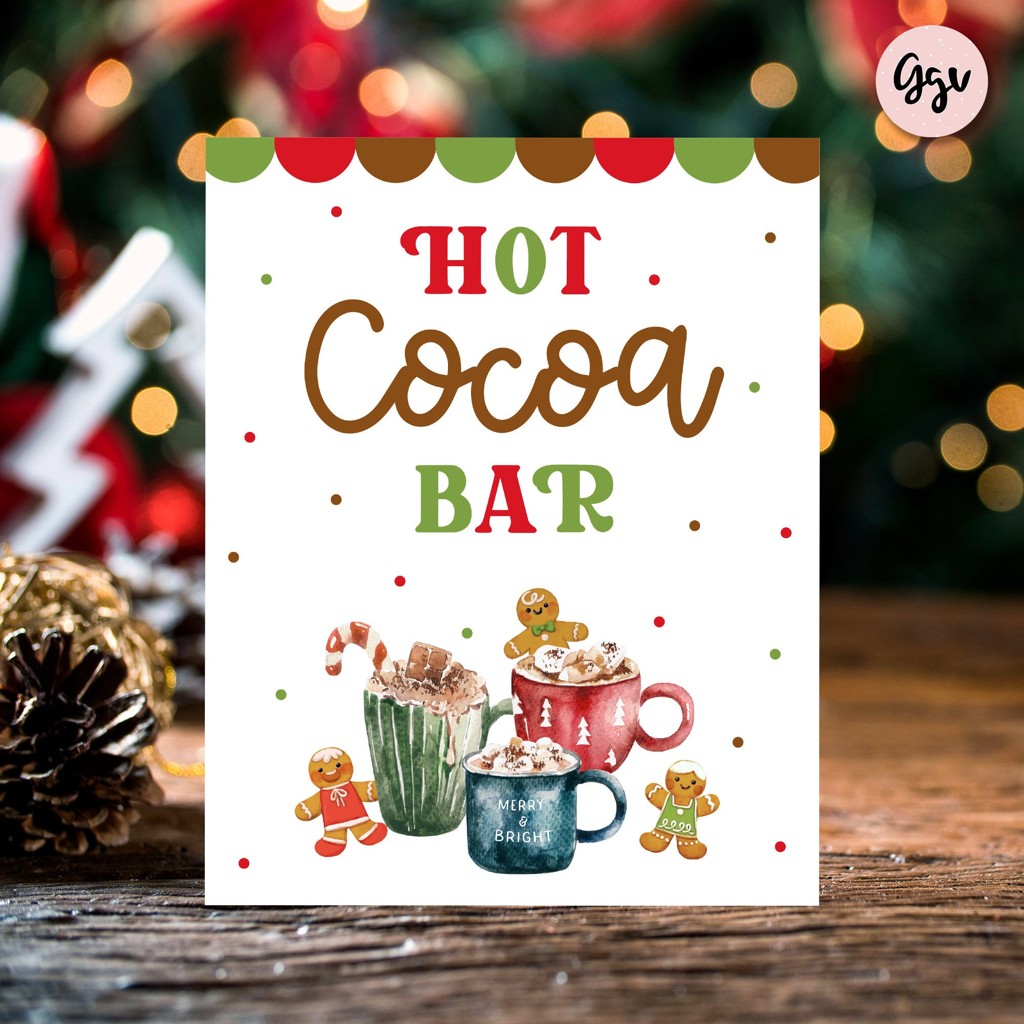 Hot Cocoa Bar Printable Sign | FREE Printable HQ