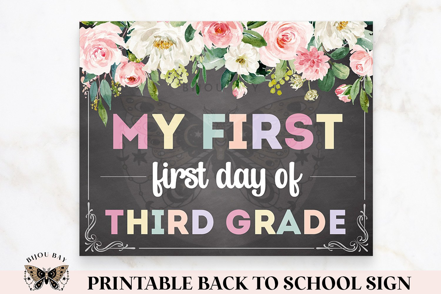 First Day of 3rd Grade Sign Printable | FREE Printable HQ