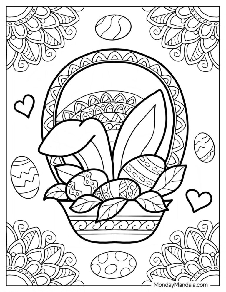 Free Printable Easter Eggs Mandala Coloring Pages – FREE Printable HQ