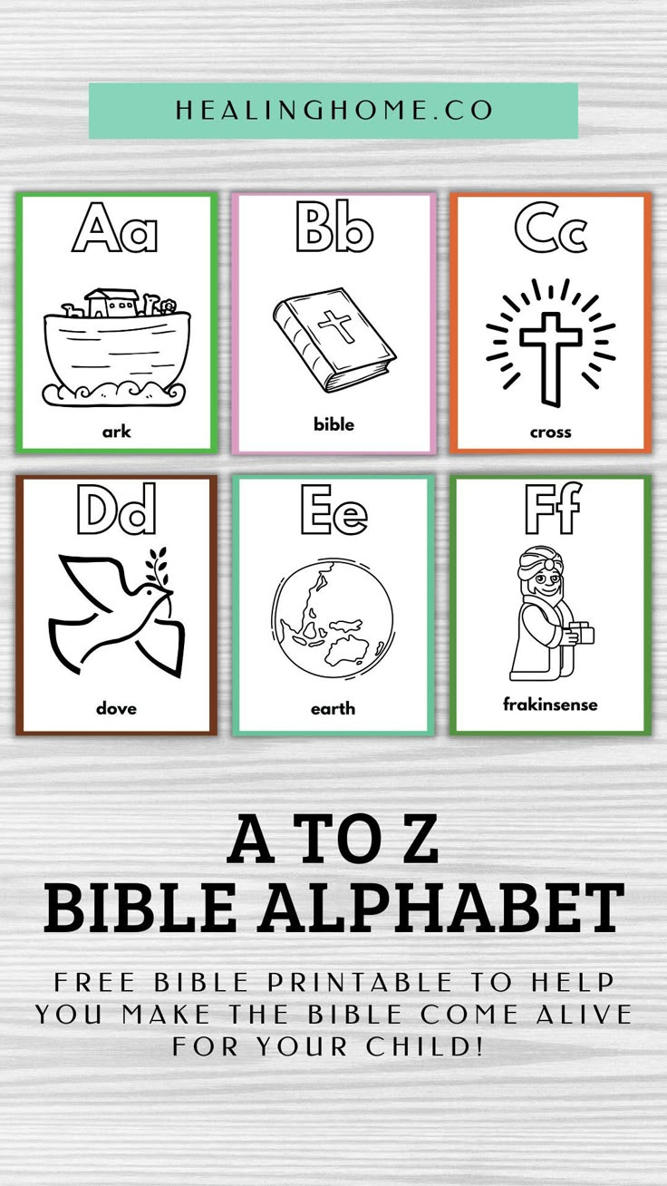 Bible Alphabet a to Z Printable | FREE Printable HQ