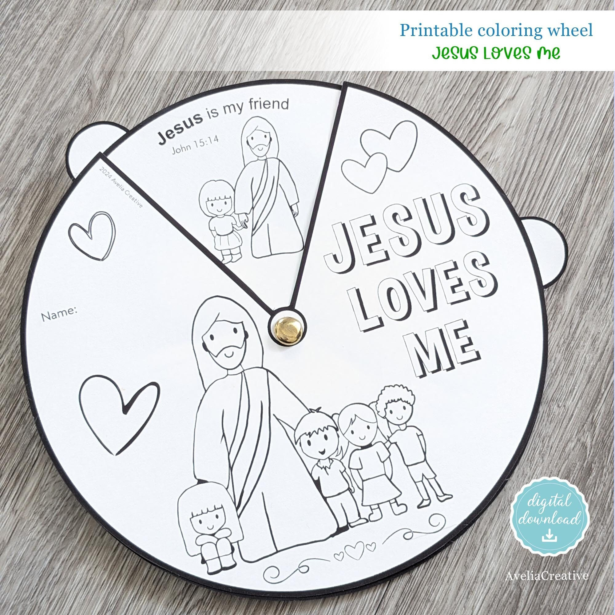 Printable Jesus Loves Me | FREE Printable HQ