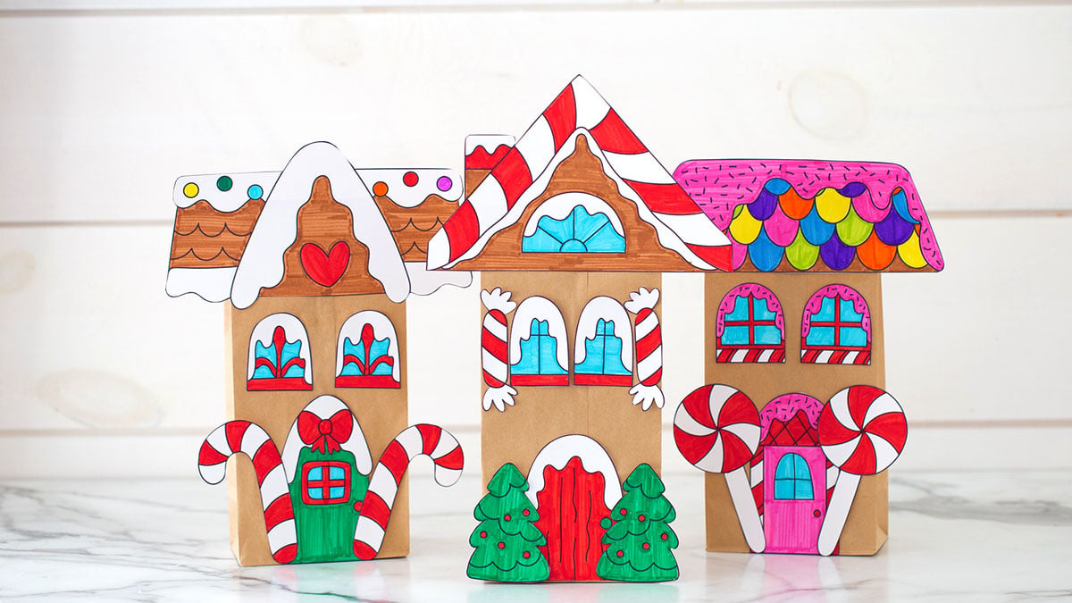 Paper Bag Gingerbread House Free Printable | FREE Printable HQ
