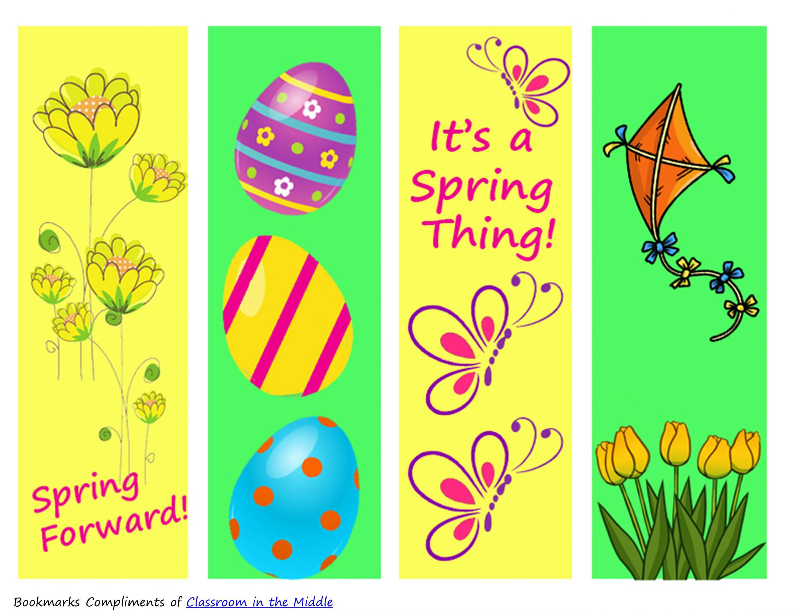 Spring Bookmarks Free Printable | FREE Printable HQ
