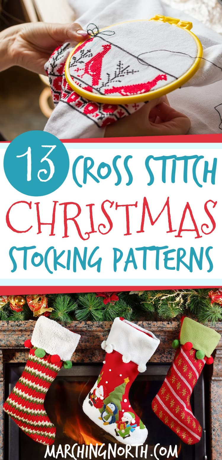 Printable Free Christmas Stocking Cross Stitch Patterns to Download ...