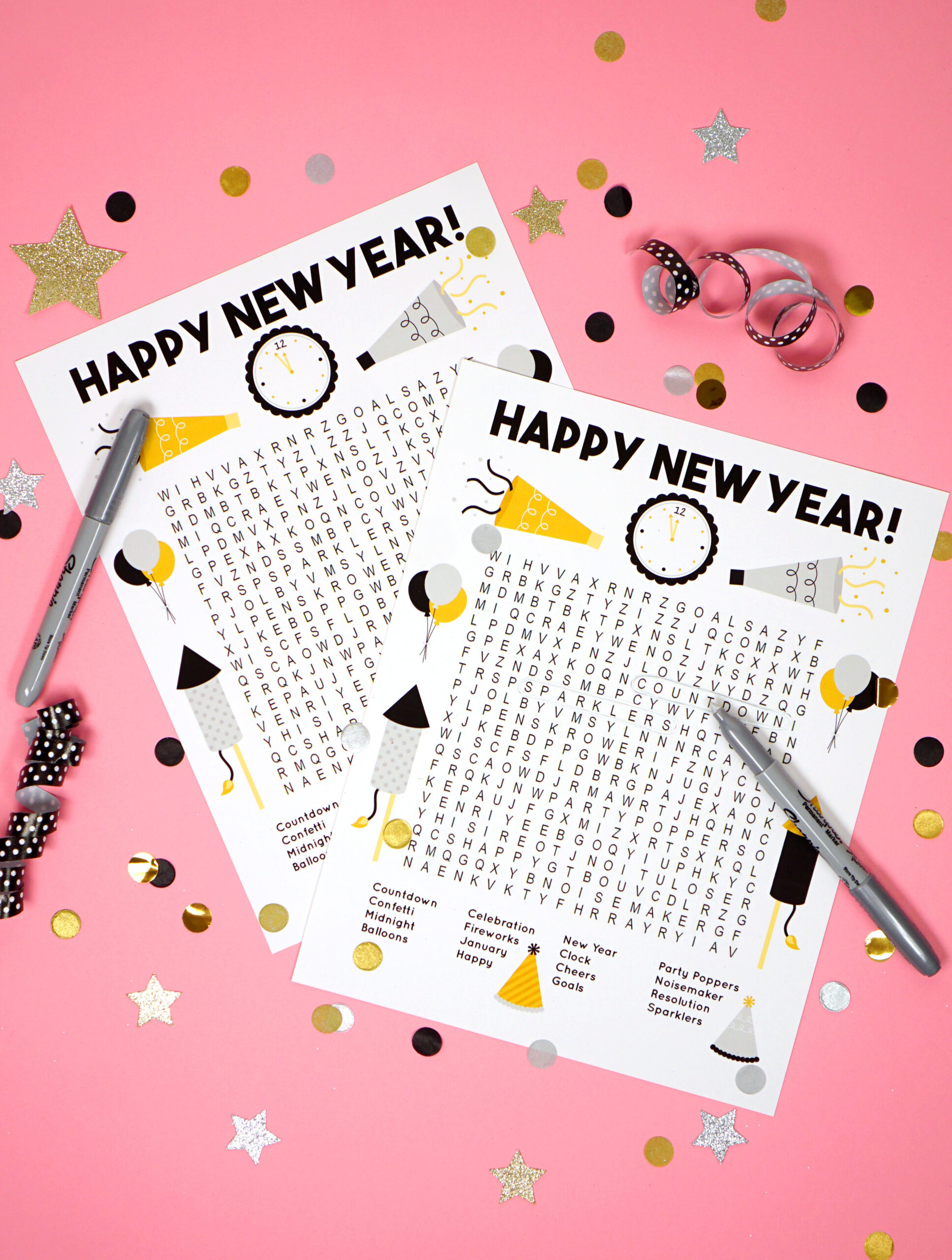 New Year's Puzzles Printable | FREE Printable HQ