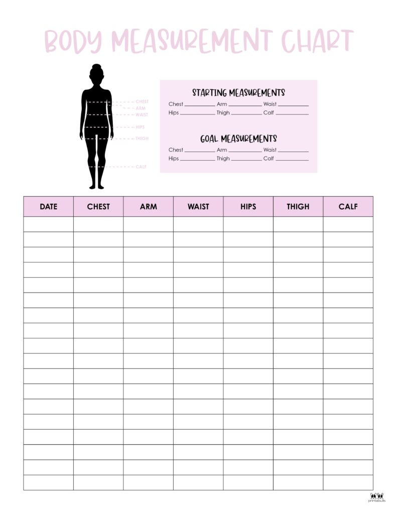 Free Printable Measurement Tracker | FREE Printable HQ